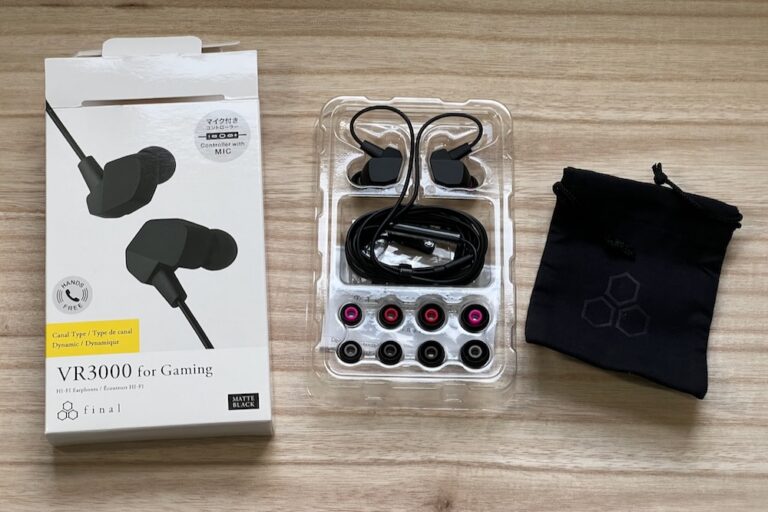 final VR3000 for Gamingレビュー！ VR・ゲーム特化イヤホンの音質・使用感を紹介 | げむぱ